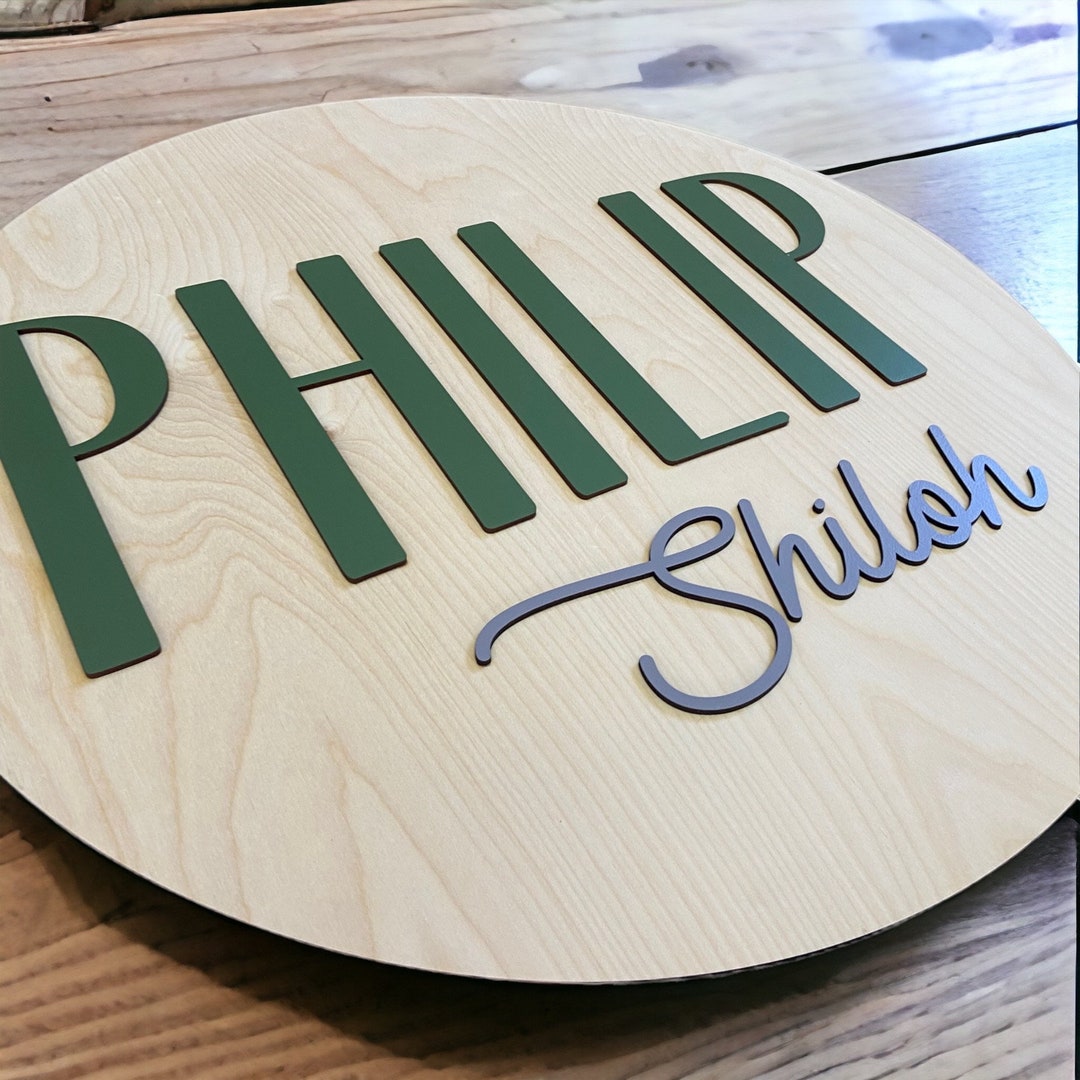 Nursery Name Sign Boy Baby Name Sign Custom Nursery Sign Above Crib ...