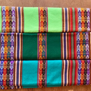Genuine Andean Aguayo Cloth From Perú - 3'10" X 3'6" (117x106 Cm) - Etsy