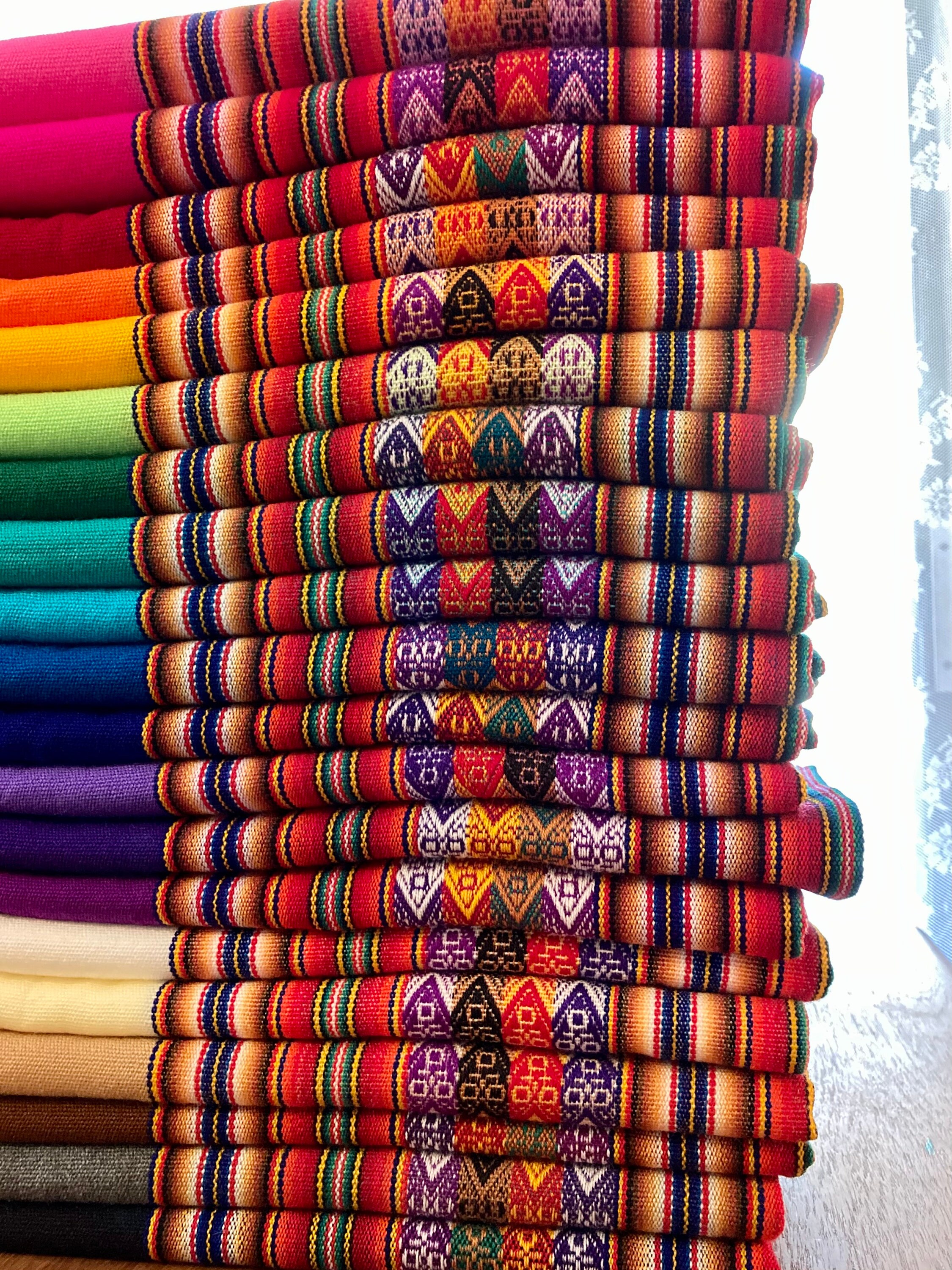 Genuine Andean Aguayo Cloth From Perú - 3'10" X 3'6" (117x106 Cm) - Etsy