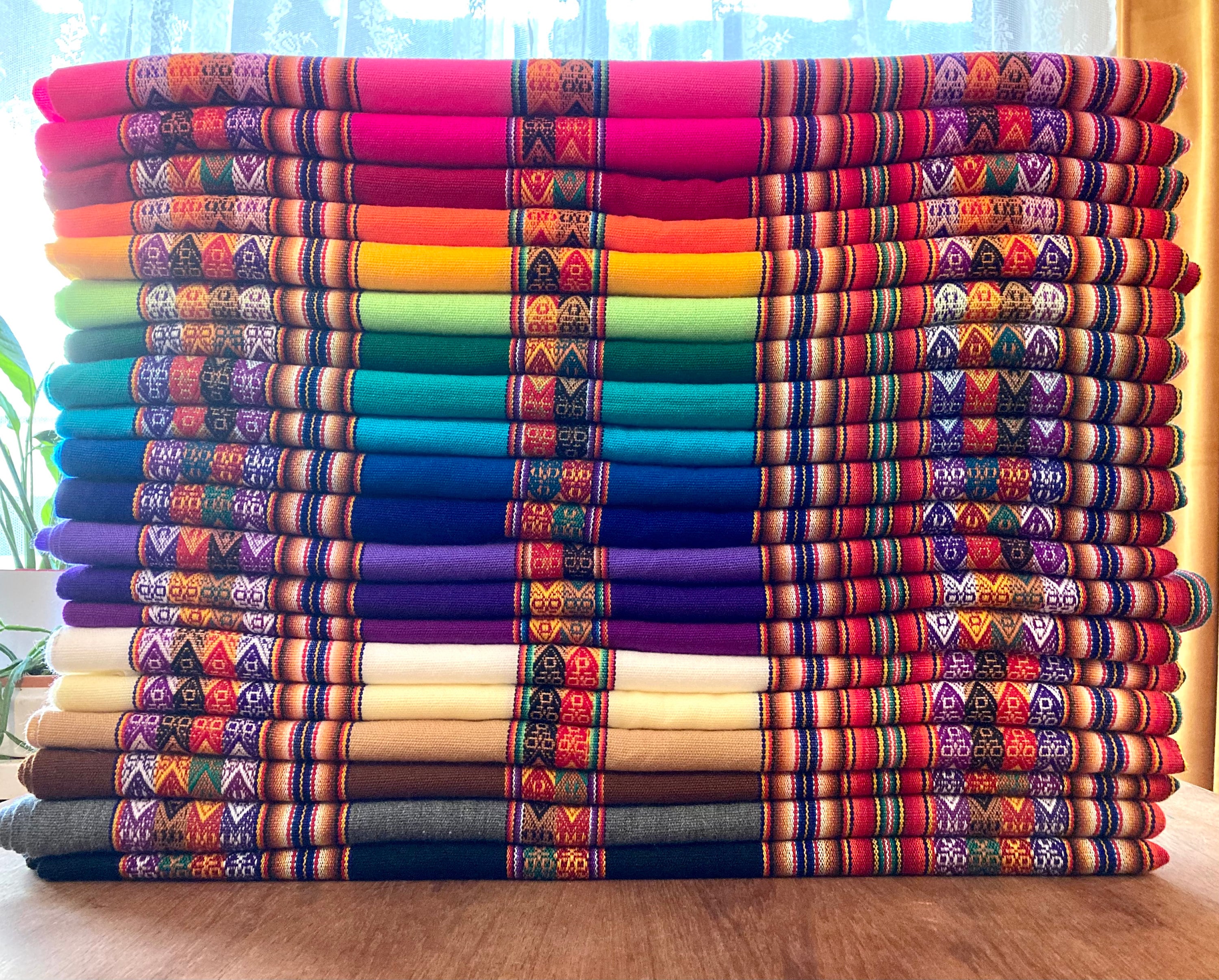 Genuine Andean Aguayo Cloth From Perú - 3'10" X 3'6" (117x106 Cm) - Etsy