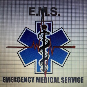 E.M.S. Full Back Embroidery Design - Etsy