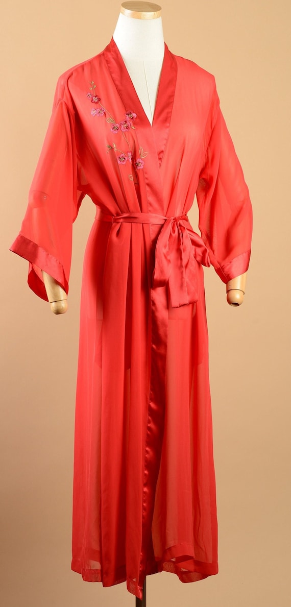 1990s Enchanting Sheer Robe - Gem