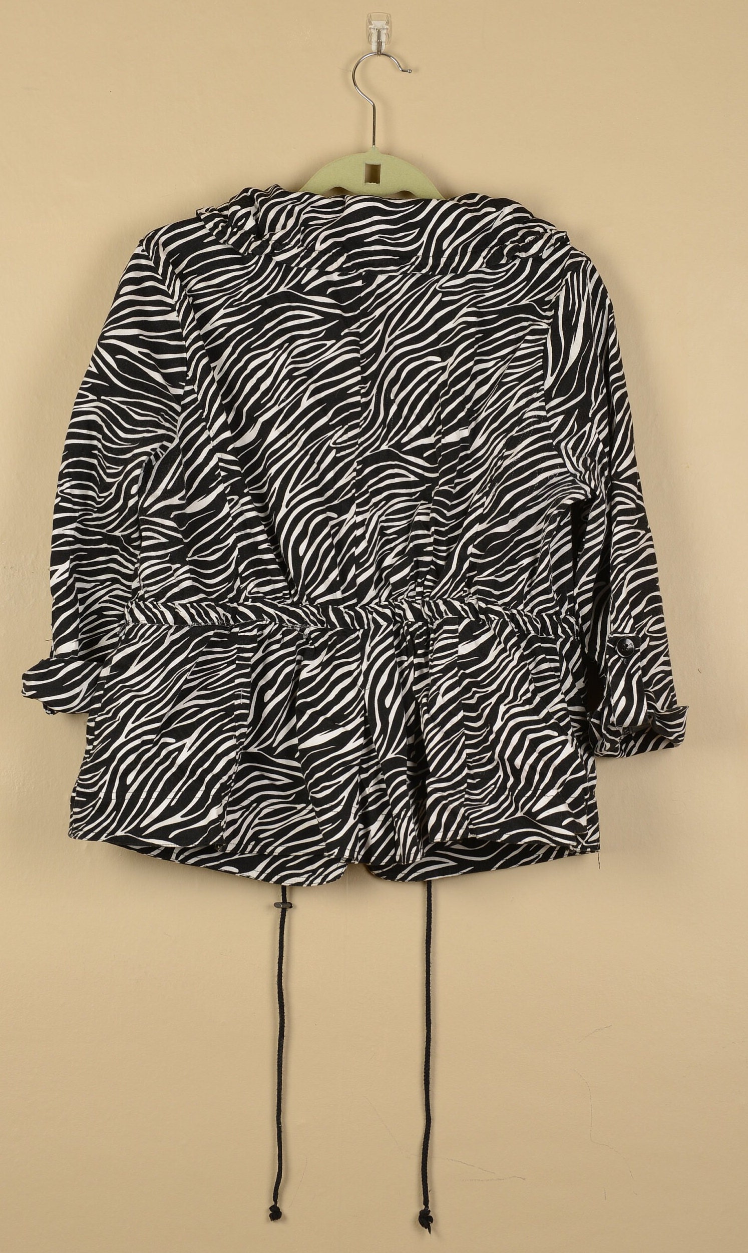 1990s Zebra Print Elementz Jacket - Etsy