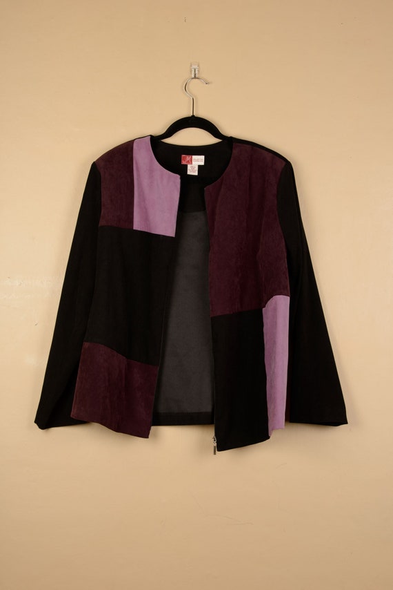 1990s Jennifer Moore Color Blocked Jacket - Gem