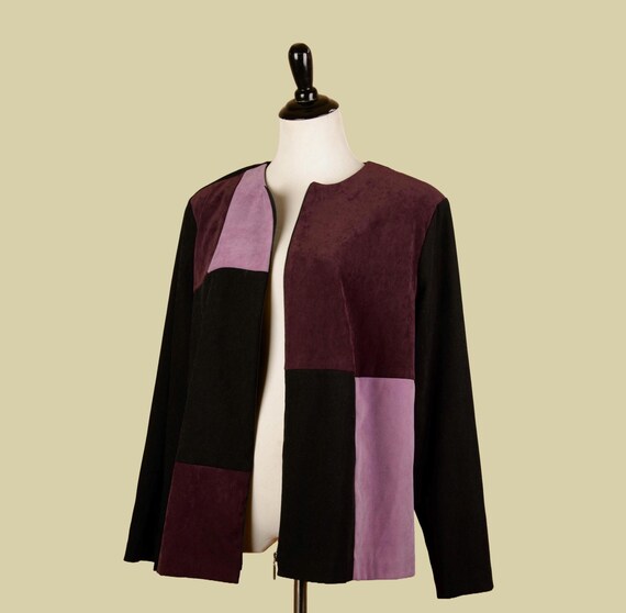 1990s Jennifer Moore Color Blocked Jacket - Gem