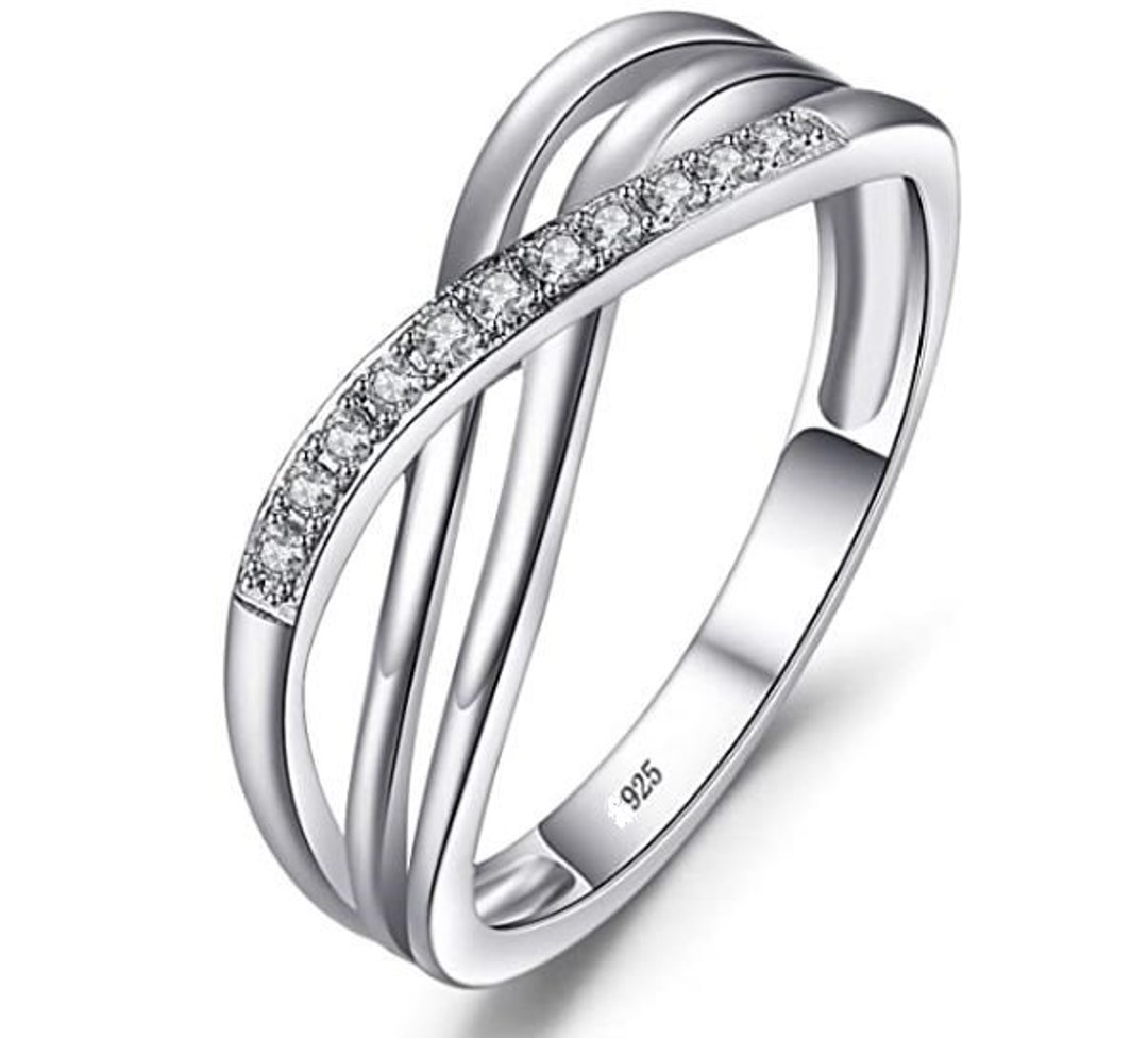 Magnificent Infinity Woman Ring in 925 Sterling Silver With Cubic ...