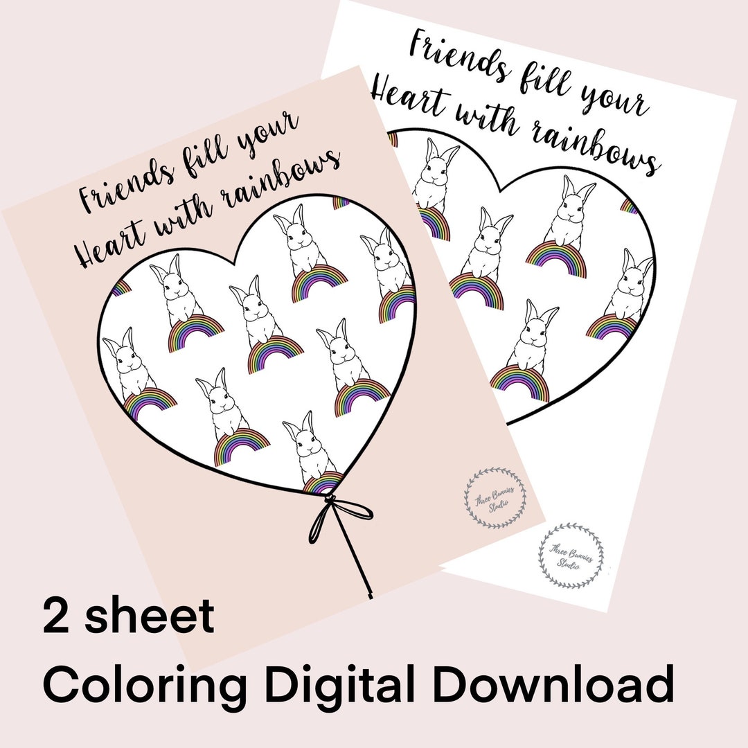 Downloadable Colouring Sheet for Kids, Valentines Day Activity, Print ...