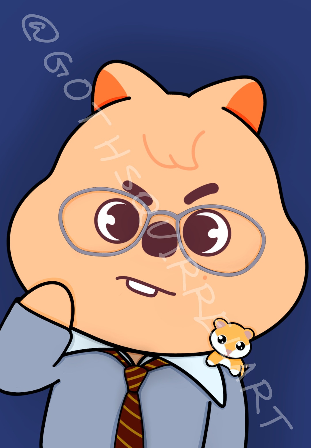 Magic School HAN Quokka - Stray Kids / Skzoo - KPOP Fanart - 5x7 Inch ...