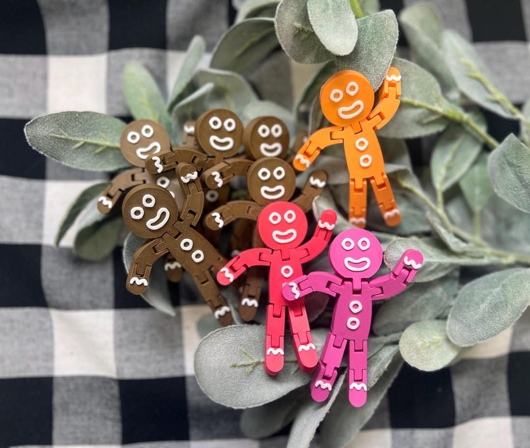 3D Printed Gingerbread Man|holiday Decor|gingerbread Man|stocking ...