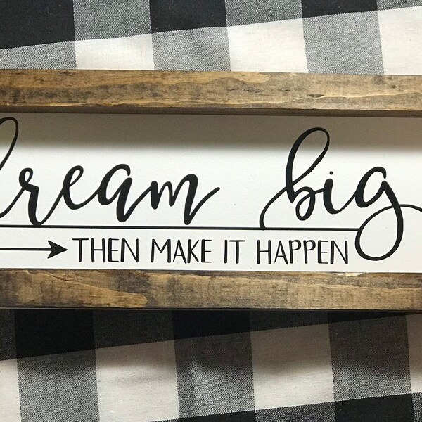 Dream Big Sign - Etsy
