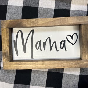 Mama Heart Sign|rustic Wood Sign|home Decor|mom|mama||mother’s Day ...