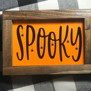 Spooky Sign|halloween Sign|halloween Decor|october 31|dixiefarmdesigns ...