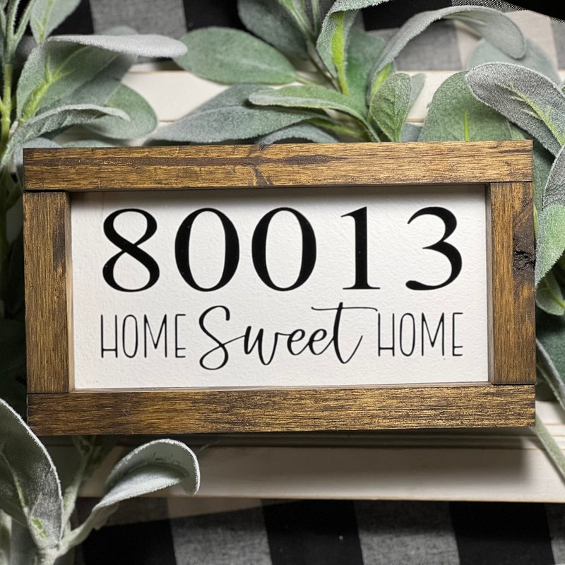 Zip Code Signs - Etsy