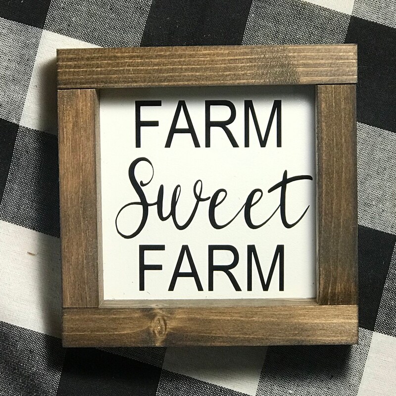 Rustic Farm Sign - Etsy