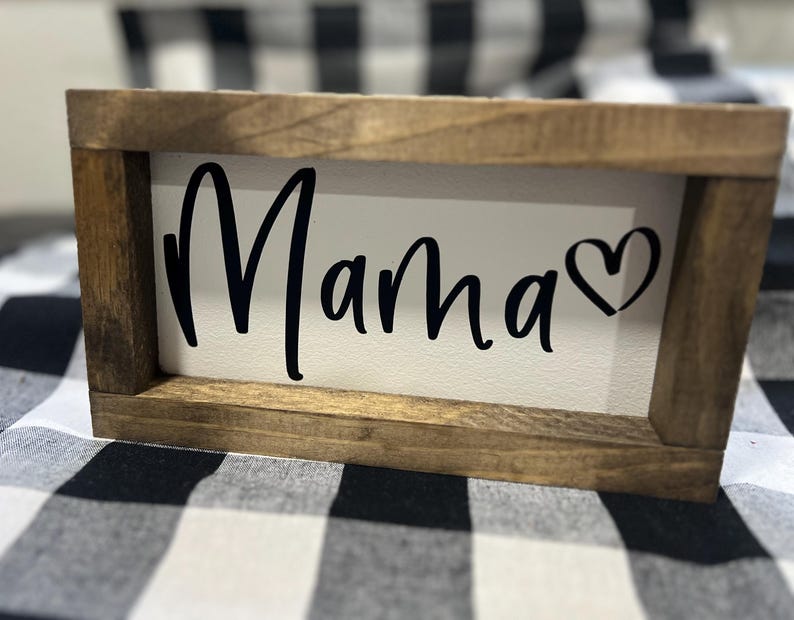 Mama Heart Sign|rustic Wood Sign|home Decor|mom|mama||mother’s Day ...