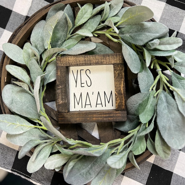 Yes Maam - Etsy