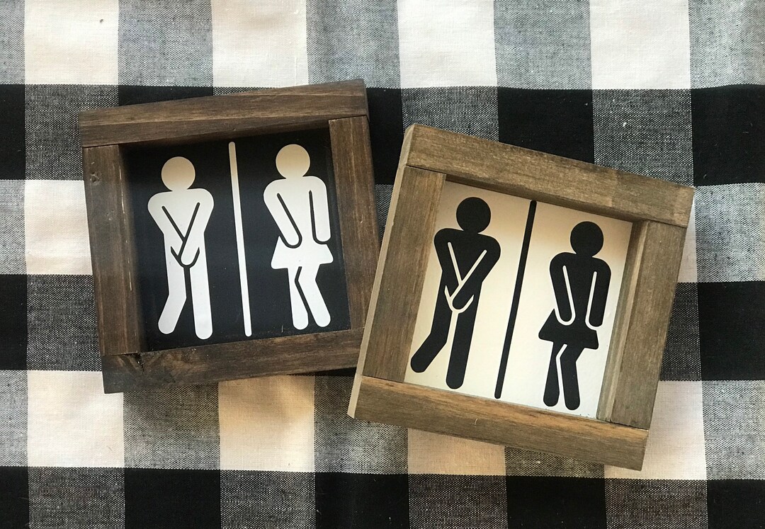 Funny Bathroom People Sign|bathroom Decor|bathroom People|farmhouse ...