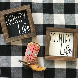 Country Life Sign|farmhouse Decor|home Decor|country Decor|rustic Sign ...