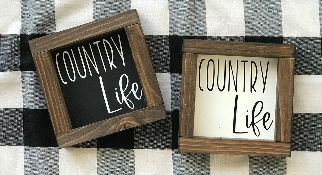 Country Life Sign|farmhouse Decor|home Decor|country Decor|rustic Sign ...