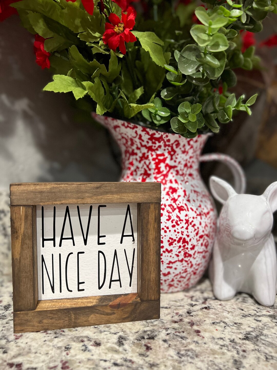 Have A Nice Day Sign|home Decor|farmhouse|wood Sign|inspiration|office ...