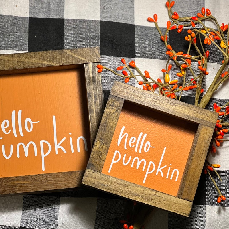 Hello Pumpkin Decor - Etsy