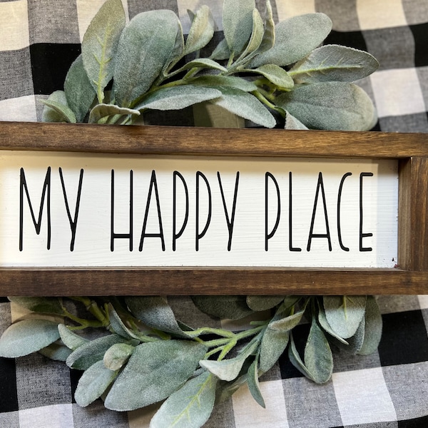 Happy Place Signs - Etsy