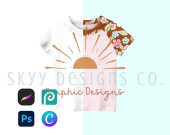 T-shirt Mock-up Outline for Procreate - Etsy