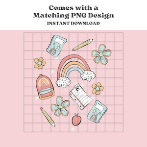 Pastel School Supply Digital Seamless Pattern for Fabrics and ...