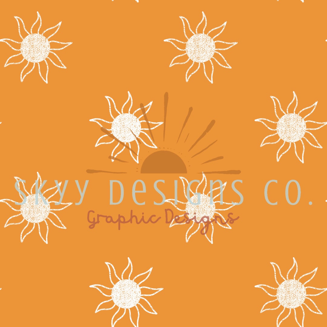 Bright Sunshine Digital Seamless Pattern for Fabrics and Wallpapers ...