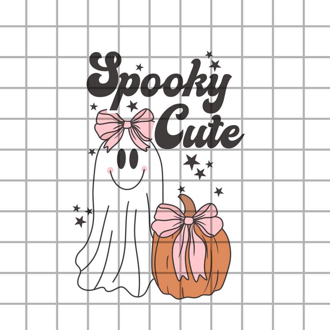 Coquette Spooky Ghosts and Pumpkin PNG, Halloween T Shirt Design ...