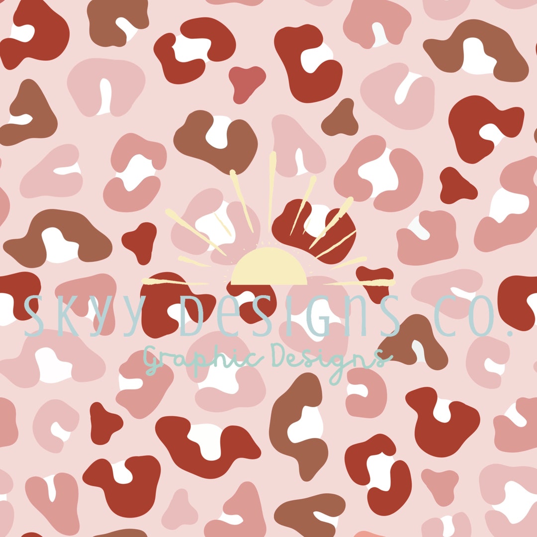Girly Cheetah Print Seamless Pattern for Valentine's Day, Seamless ...