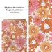 Boho Spooky Halloween Floral Digital File Seamless Pattern for Fabrics ...
