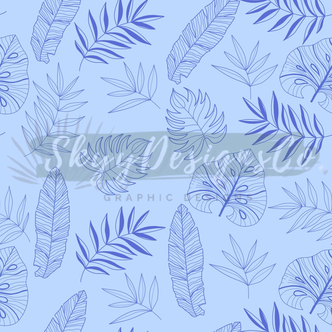 Tropical Leaves Seamless Pattern for Summer, Topical Summer Seamless ...