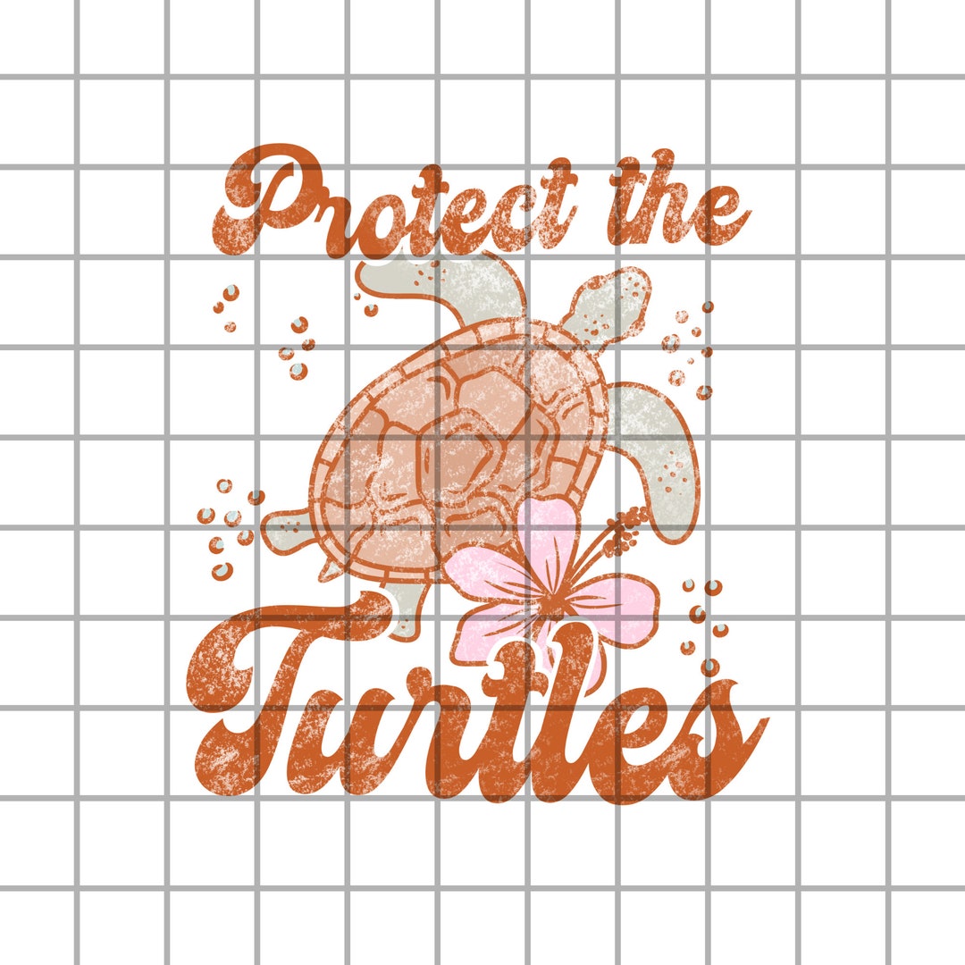 Preppy Summer Sea Turtle PNG Sublimation File, Trendy PNG Design for ...