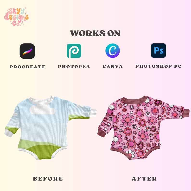 Ribbed Sweater Romper Realistic Mockup Template for Procreate, Canva ...