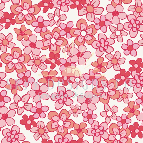 Seamless Pink Floral Pattern