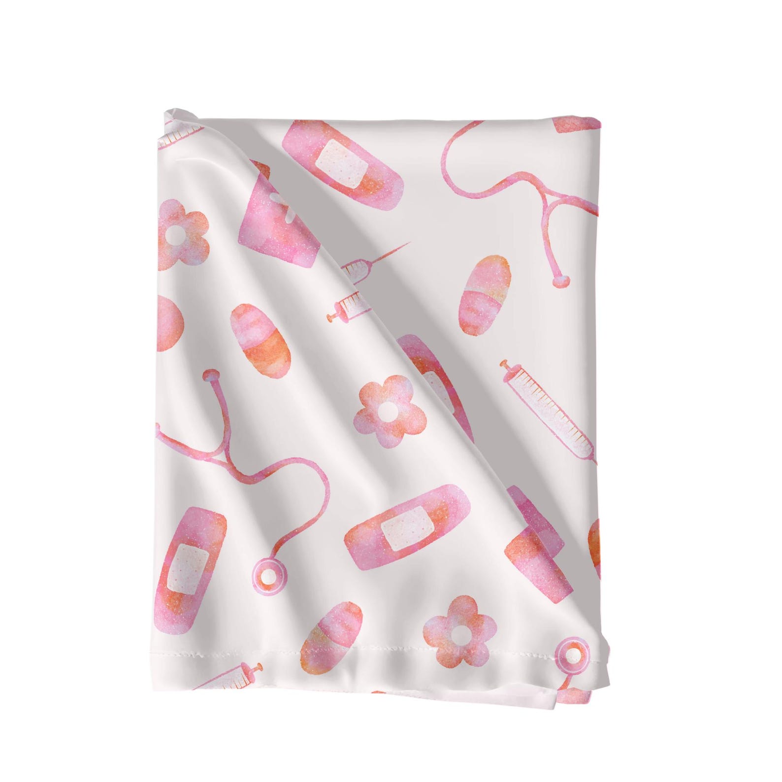 Watercolor Doctor Supplies Seamless Pattern for Medical, Preppy Nurse ...