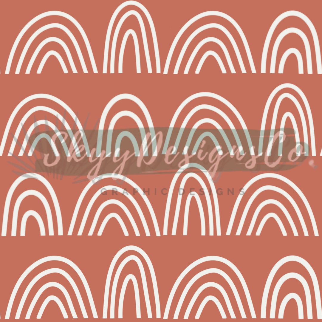 Muted Rainbows Digital Seamless Pattern for Fabrics and Wallpapers ...