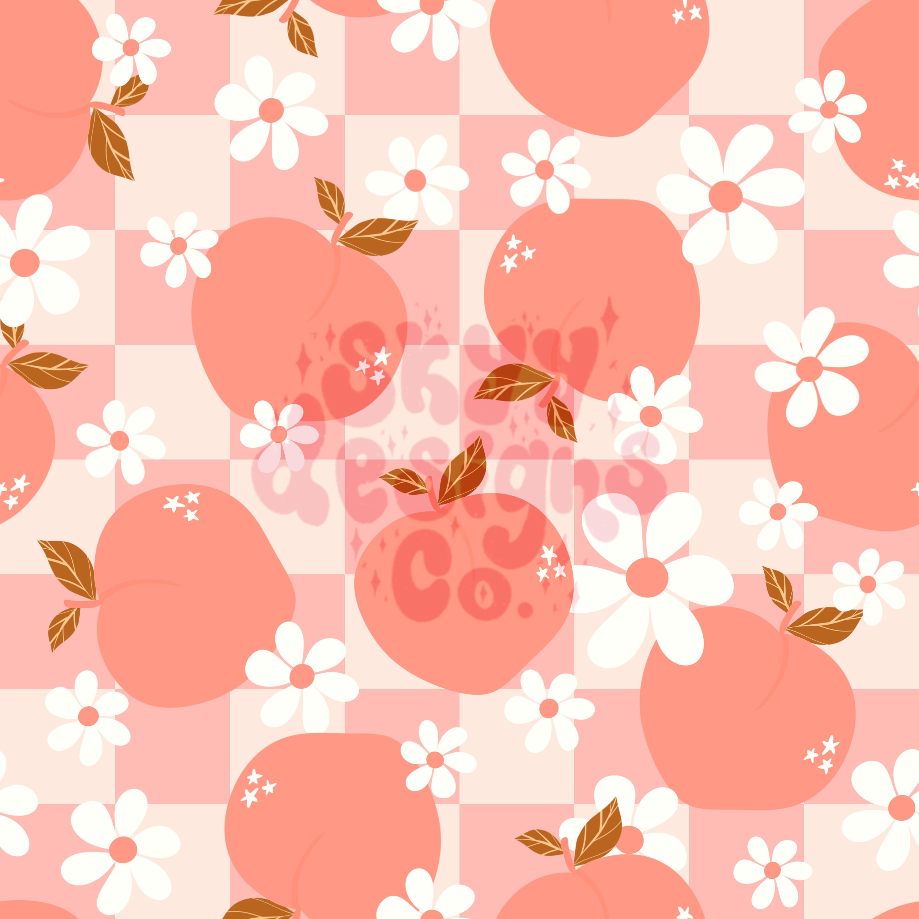 Peach Pattern Background