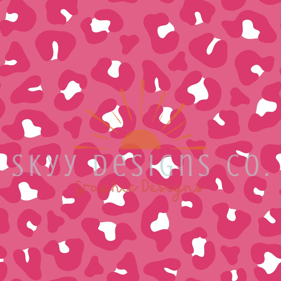 Hot Pink Cheetah Digital Seamless Pattern for Fabrics and Wallpapers ...