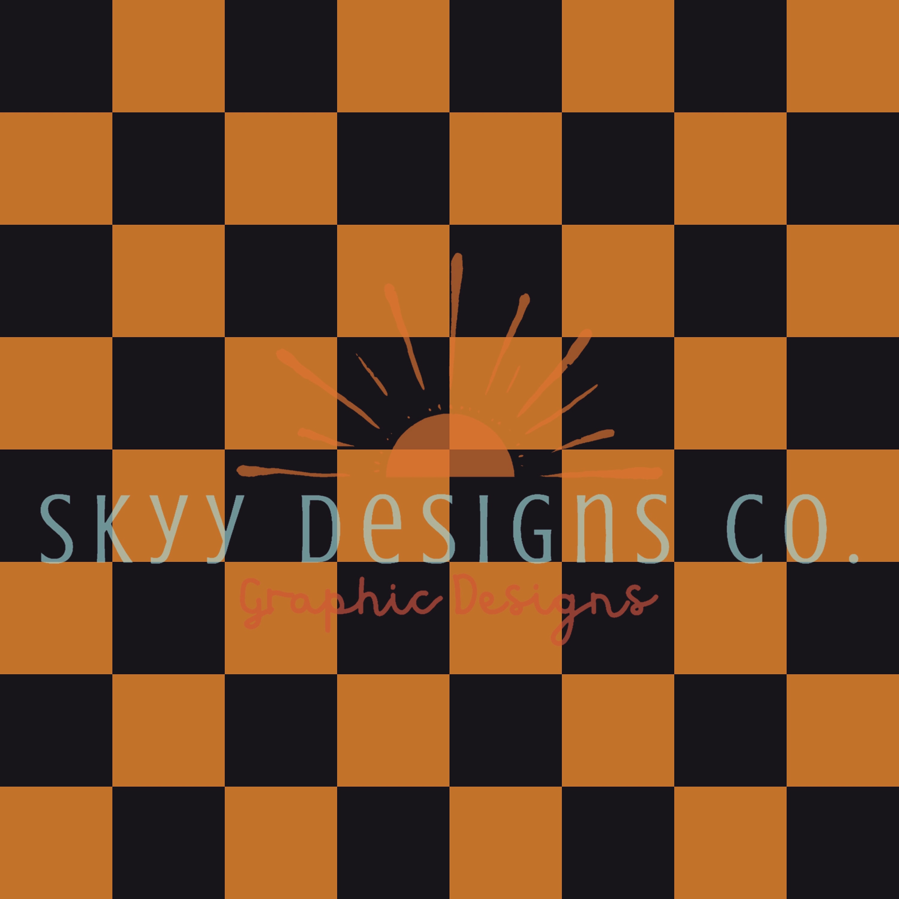 Vintage Halloween Checkered Digital Seamless Pattern for | Etsy