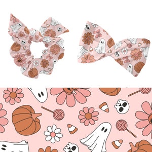 Boho Ghosts Seamless Pattern Design for Halloween, Digital Download ...