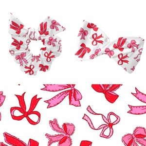 Coquette Bows Seamless Pattern for Valentine's Day, Preppy Bow Pattern ...