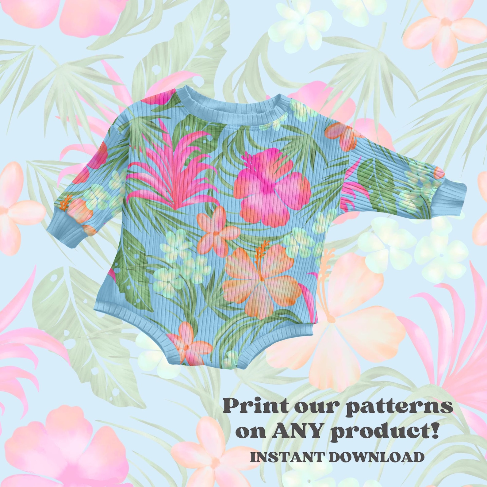 Tropical Hibiscus Floral Seamless Pattern for Summer, Bright Flowers ...