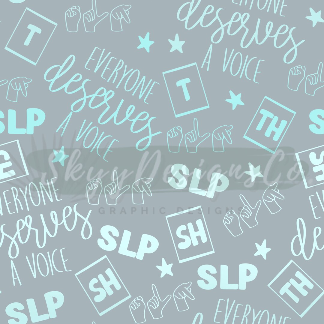 Speech Language Pathologist Seamless Pattern, Medical Speech Doctor ...