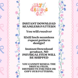 Coquette Lace Stripe Seamless Pattern for Spring, Floral Cottage Core ...