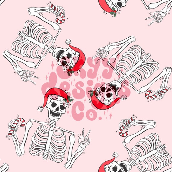Santa Skeleton Wallpaper