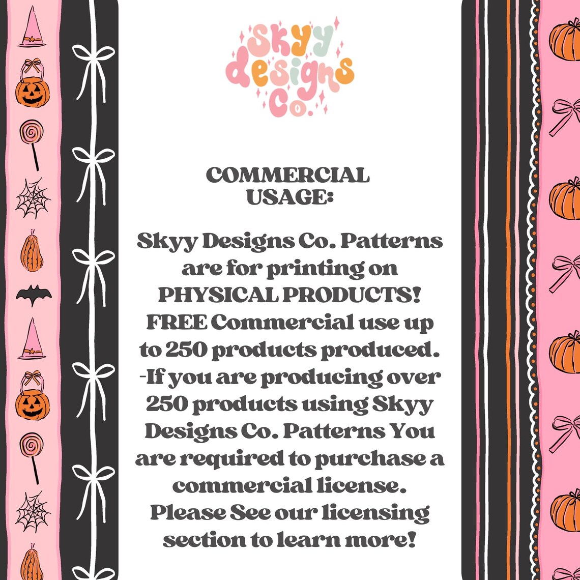 Spooky Bow Stripes Seamless Pattern for Halloween, Preppy Pumpkin ...