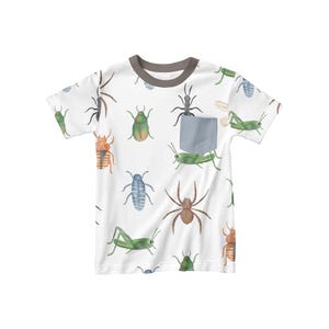 Watercolor Bugs Seamless Pattern, Spring Insects Pattern Paper Digital ...