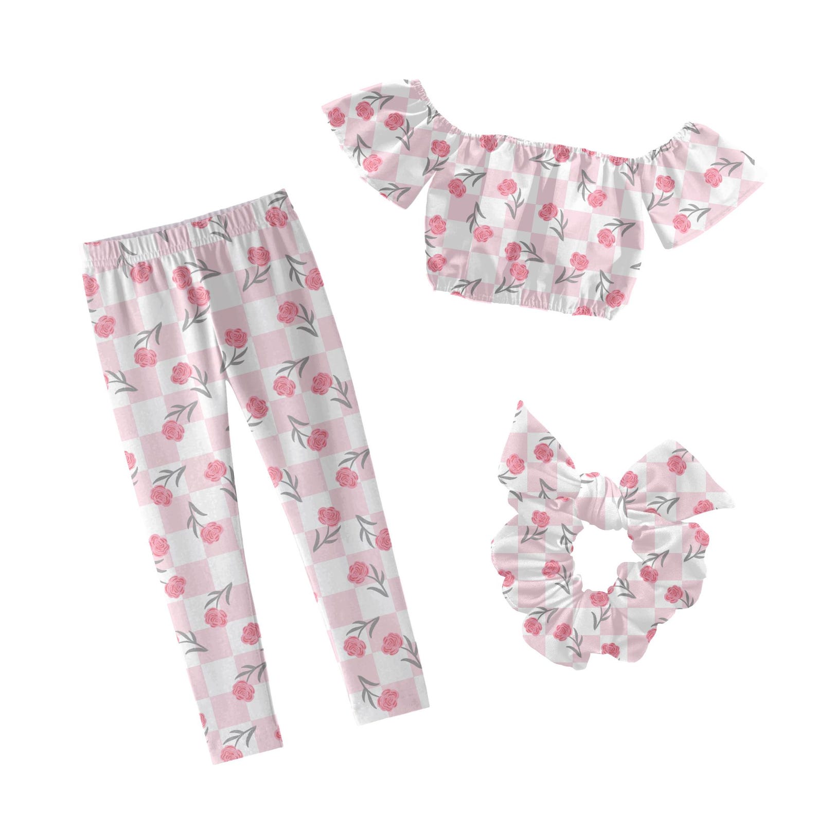 Coquette Checkered Roses Seamless Pattern for Valentine's Day, Retro ...